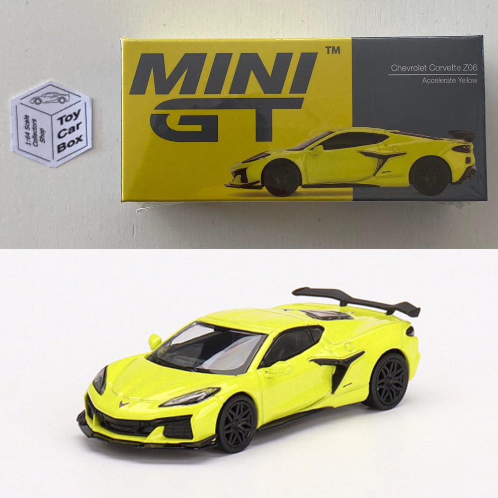 Mini GT #441 - 2023 Chevrolet Corvette Z06 (Yellow - 1/64 Scale Boxed ...