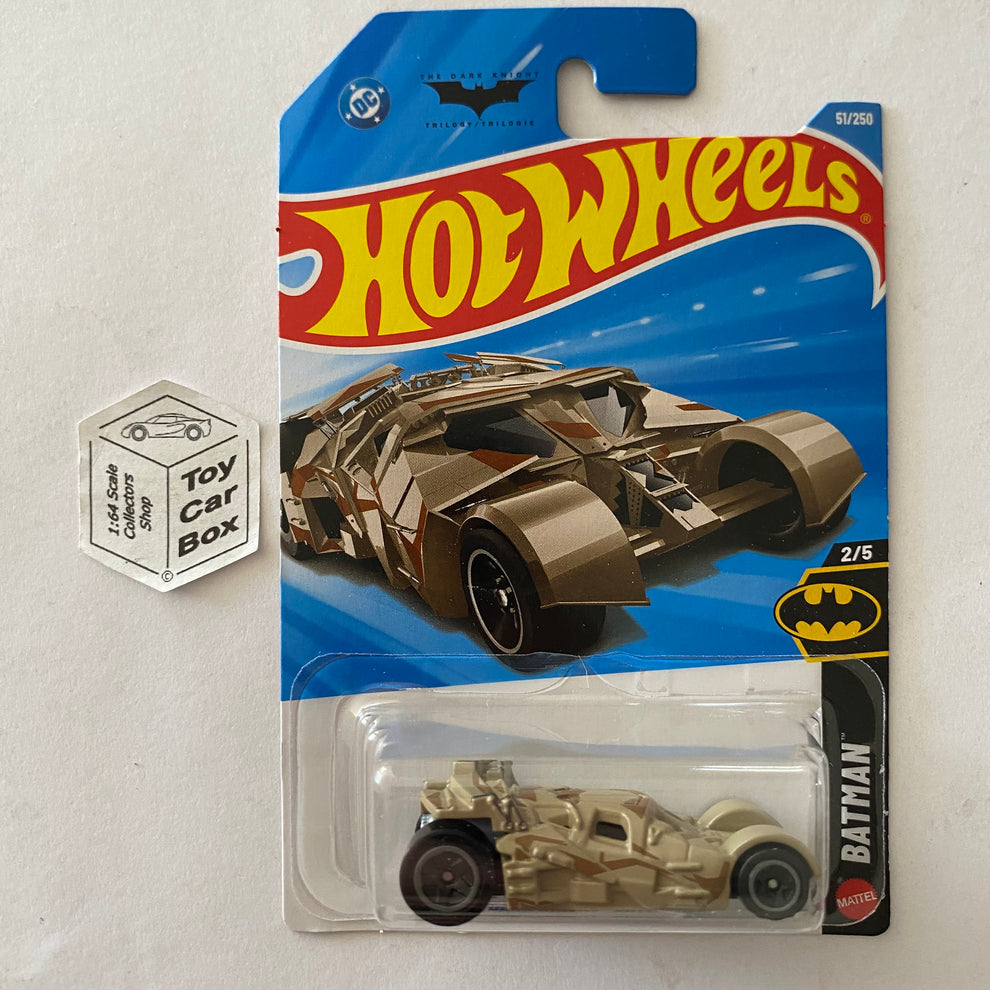 2026 HOT WHEELS #51 - The Dark Knight Batmobile (Camo #2 Batman - Long ...