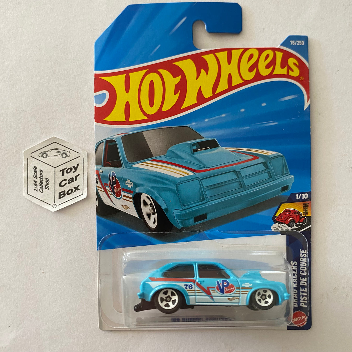 2026 HOT WHEELS #76 - ‘76 Chevy Chevette (Blue #1 Drag Racers - Long C ...