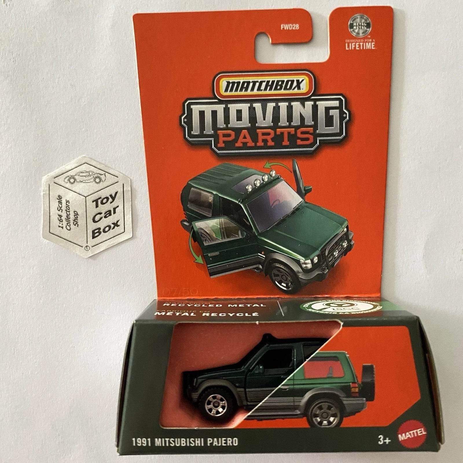 2026 MATCHBOX Moving Parts - 1991 Mitsubishi Pajero (Green #7 Opening ...