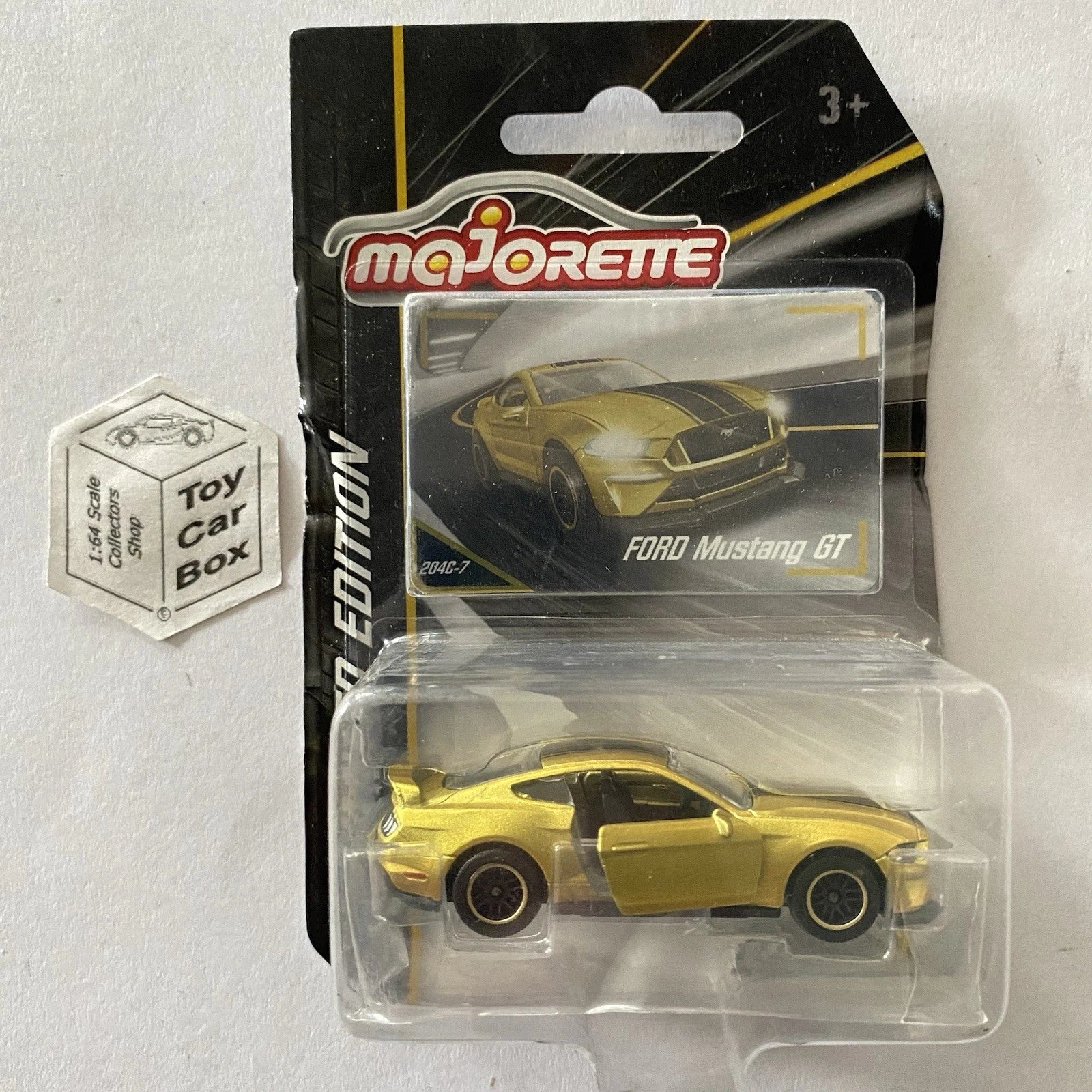 MAJORETTE - Ford Mustang GT (Limited Edition 9 - Gold) Card Not Perfec ...
