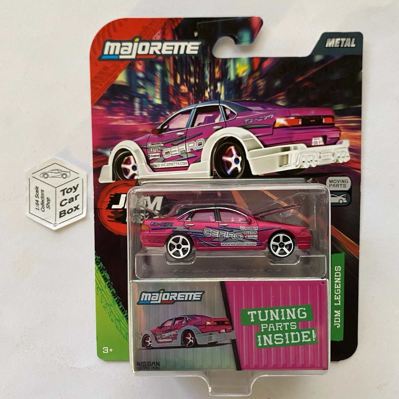 MAJORETTE Nissan Cefiro (Pink ‘25 Chase - JDM Legends Deluxe) E38 – Toy ...