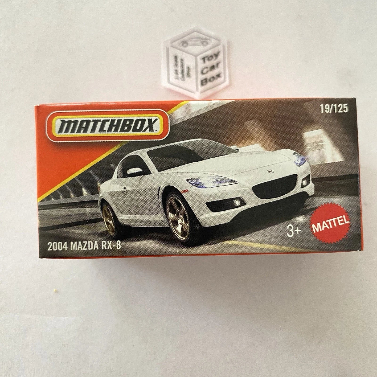 2026 MATCHBOX #19 - 2004 Mazda RX-8 (White - Power Grab) B80 – Toy Car Box