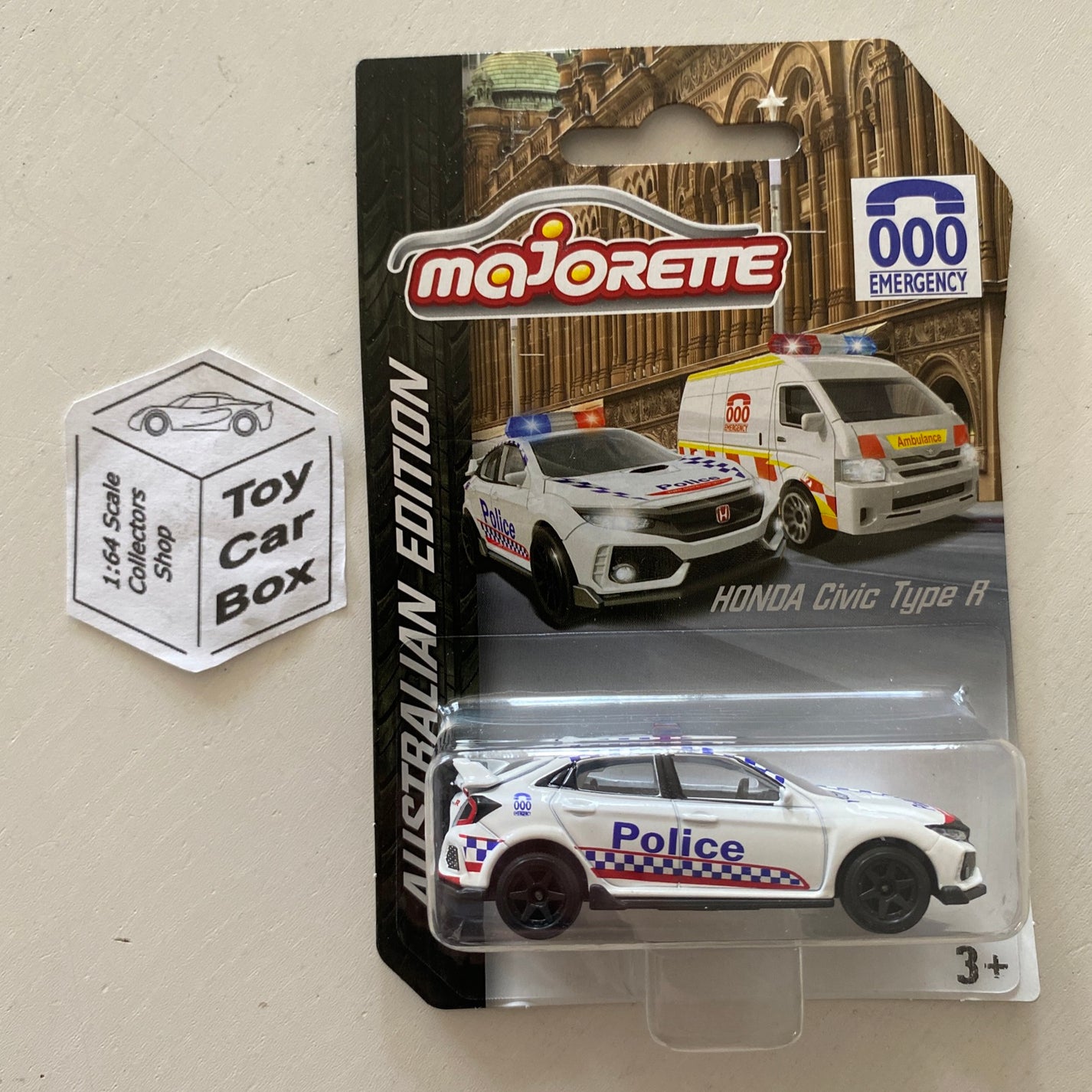 MAJORETTE - Honda Civic Type R (Australian Edition - Police - 1/64 Sca ...